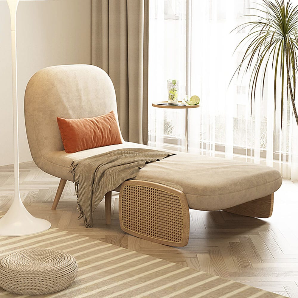 Diván moderno de mediados de siglo, sofá cama individual, convertible ...