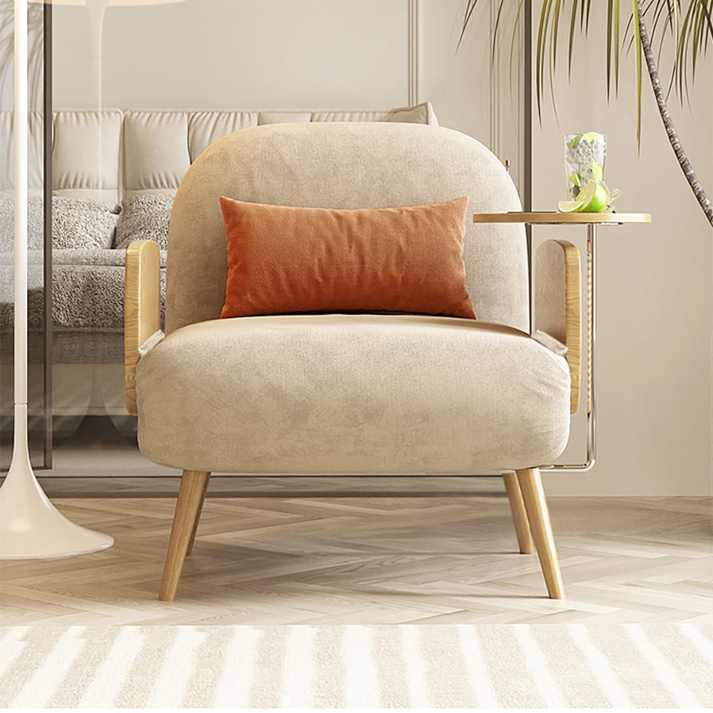 Diván moderno de mediados de siglo, sofá cama individual, convertible ...