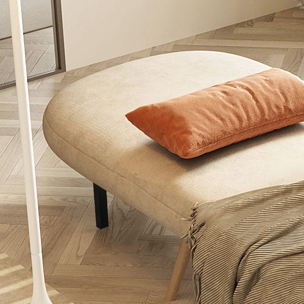 Diván moderno de mediados de siglo, sofá cama individual, convertible ...