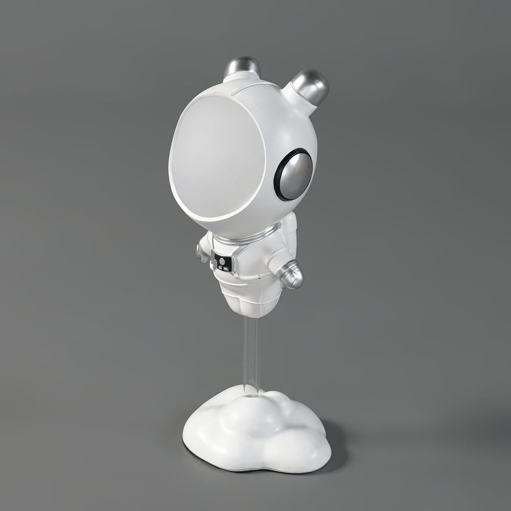Modern White Astronaut Side Table Floor Figurine End Table Storage ...