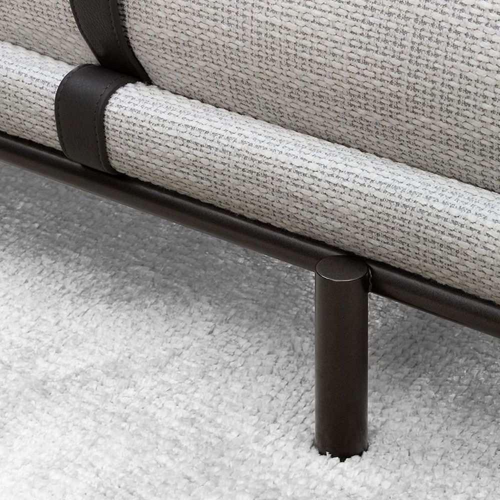 Modern Upholstered Bench Gray Bench with Base Bedroom Entryway Bench｜Homary