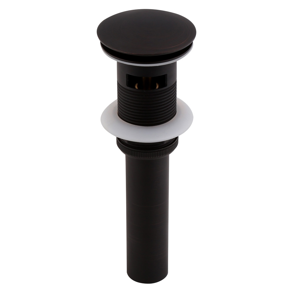 Antique Black Popup Drain with Overflow for Bathroom Sink Solid Brass ...