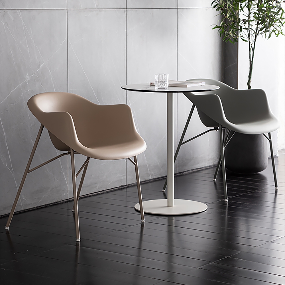 Modern Dining Chair PP Dining Chair Metal Leg｜Homary