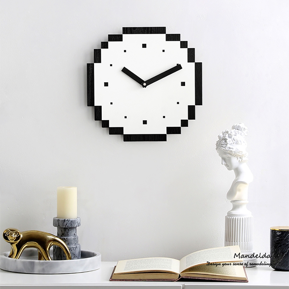 17" Nordic Style Modern Simple Home Creative Artistic Wall Clock｜Homary