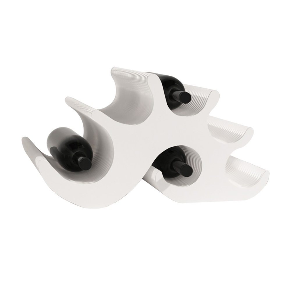 Modern Kraft Paper Wine Rack Storage in Nautilus-Shaped｜Homary