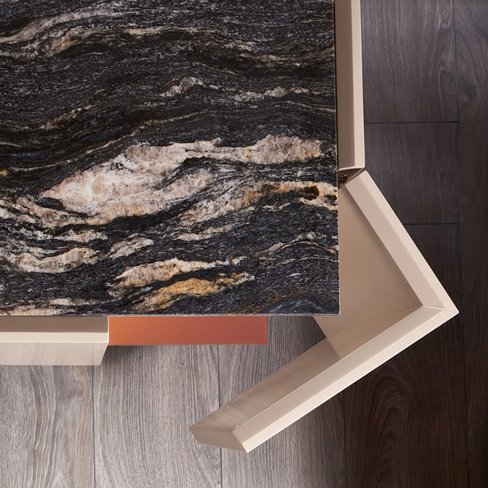 Modern Off White TV Stand Sintered Stone Top Media Console with Doors ...