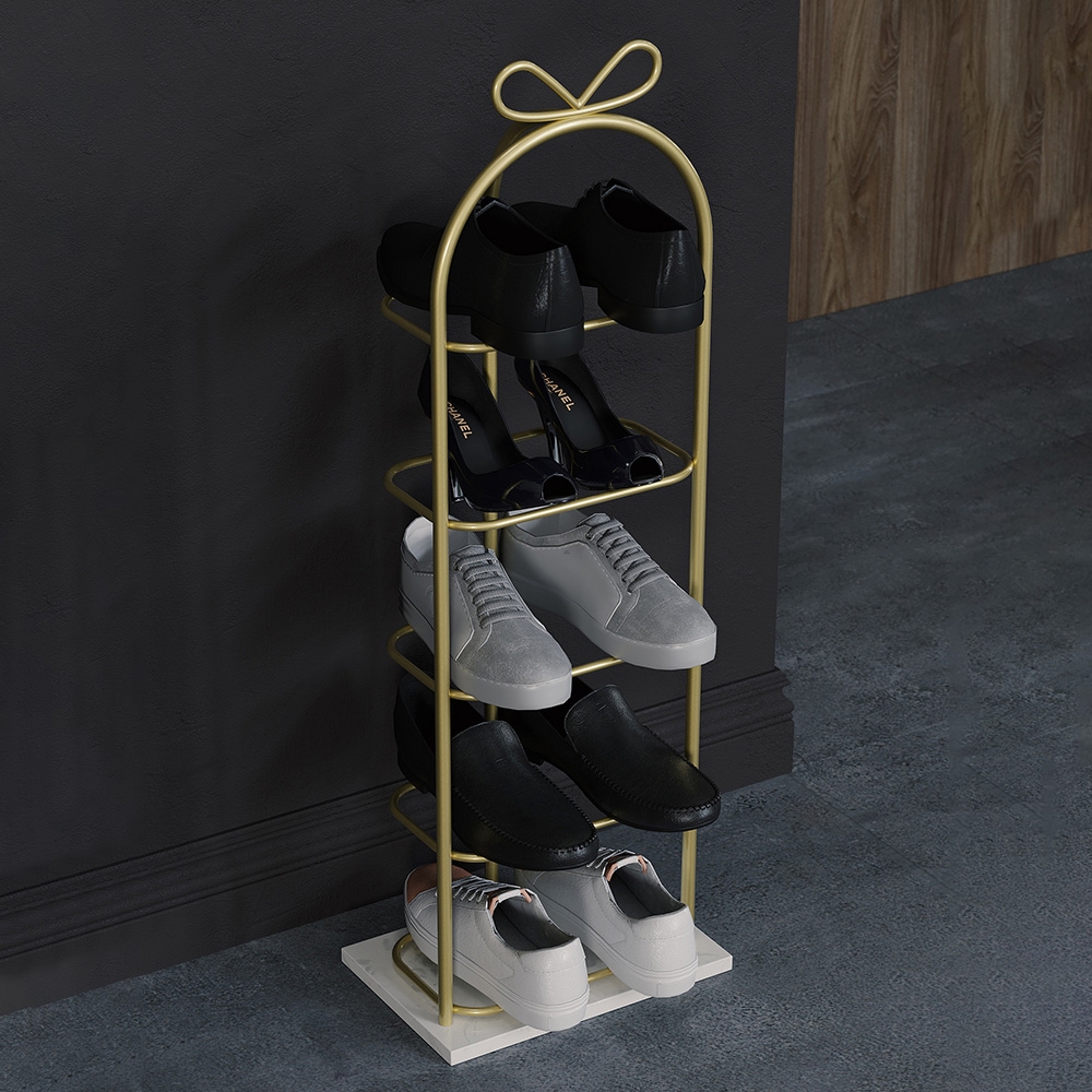 5-Tier Freestanding Shoes Rack Entryway Storage Shelf | Homary