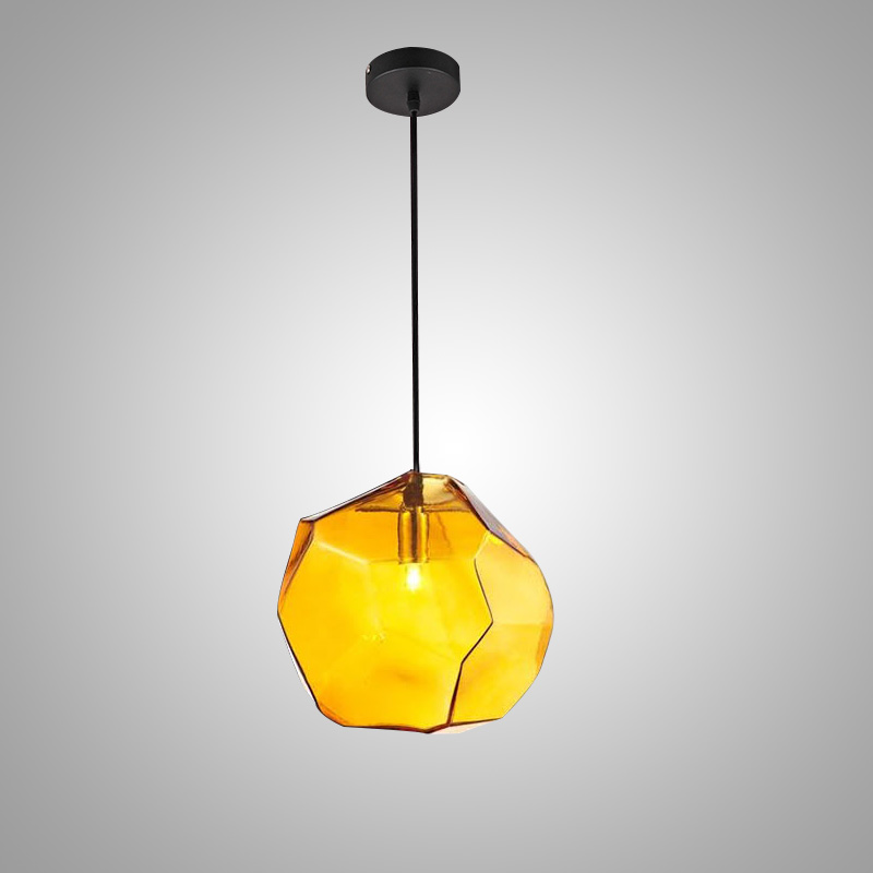 Stone 1-Light Mini Clear Glass Shade Diamond Pendant Light｜Homary