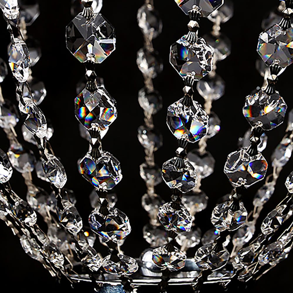 3-Light Crystal & Glass Chandeliers Ceiling Lighting Novelty Style in ...