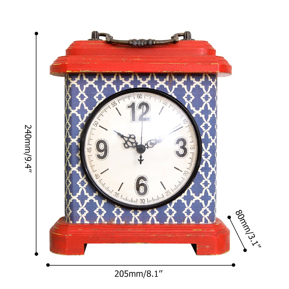 Hand-held Table Clock with Retro Distressed Craftsmanship｜Homary
