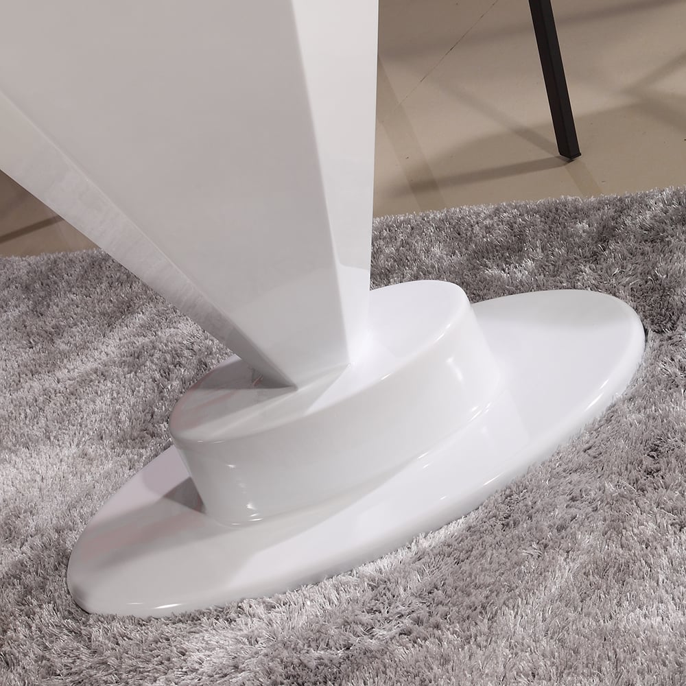 Hexagon White Bar Table with Modern Pub Table in White｜Homary UK