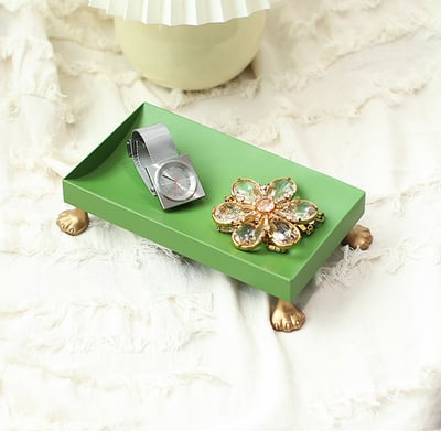 Metal Entryway Key Tray Desktop Organiser Creative Storage Decor-Homary