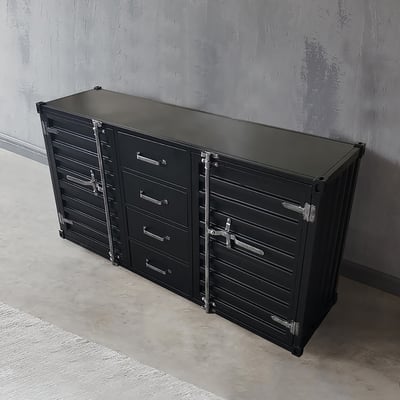 1200mm Cargo Container Style Sideboards & Buffets with Drawers and ...