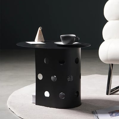 Black Side Table with Storage | Homary UK