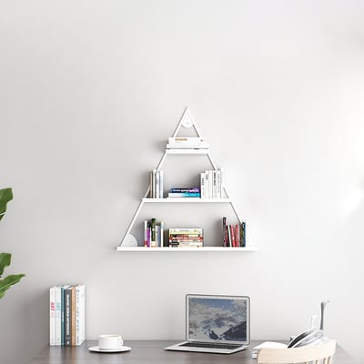 Triangular Floating Shelves Geometric Decor Wall Shelf-Homary