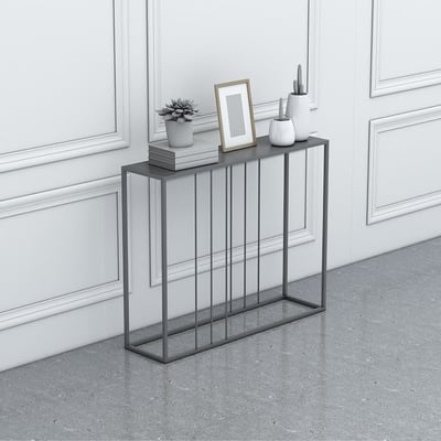 Narrow Console Table Small Entryway Table Industrial Minimalist Style ...
