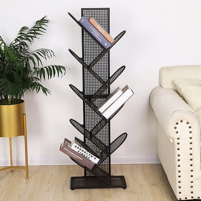 Unique Modern Metal Tree Standing Bookcase | Homary