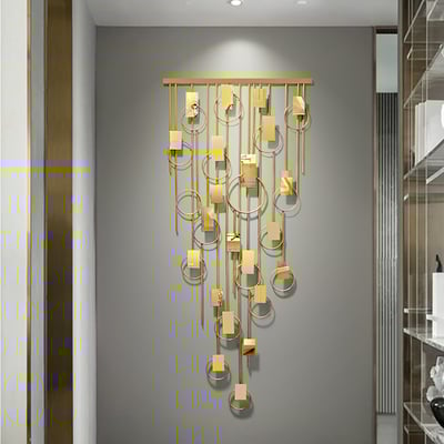 Light Luxury Gold Geometric Patterns Wall Decor Hanging Wall Accent ...