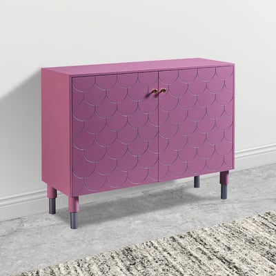 Pink Buffet Creative & Artistic Gold Drawing Sideboard 2 Doors 6 ...