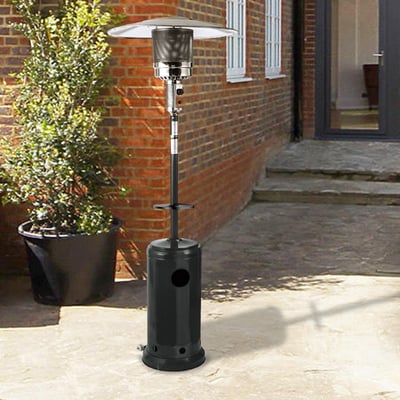 46,000BTUs Outdoor Patio Propane Gas Heater with Low Gas Bucket ...