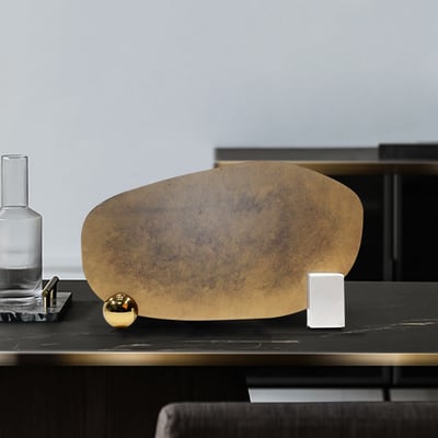 Modern Abstract & Geometric Metal Ornament Home Figurine Object Desk ...