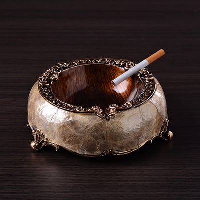 Shellium Vintage Seashell Hand Patch Decoration Resin Ashtrays Home ...