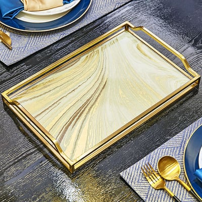 Luxury Tray for Entryway in Metal | Homary UK