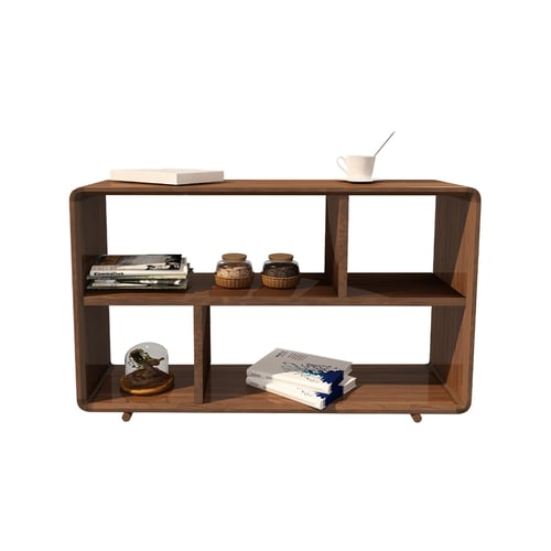 Modern Rectangular Side Table with Storage Wooden End Table | Homary