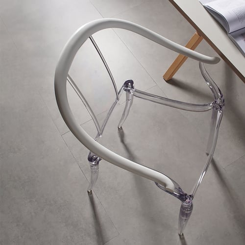 Modern Dining Chair Clear Dining Chair PC Chair | Homary
