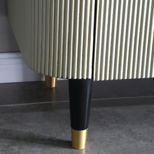 Modern Silver Sideboard Buffet With Doors&Shelves Kitchen Cabinet Gold ...