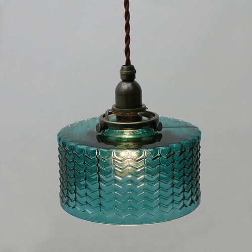 Modern Stylish Blue Glass Pendant Light Mini Colored Glass 1-Light ...