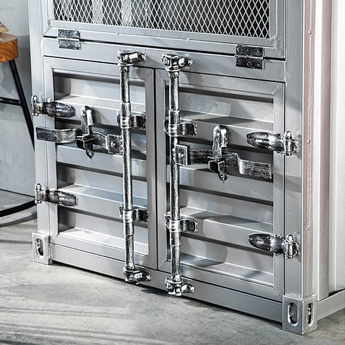 Industrial Cargo Container Style Shoe Storage Cabinet with Doors in ...