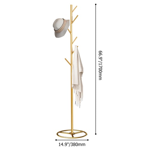 Modern Clothes Tree with 6 Hooks | Homary