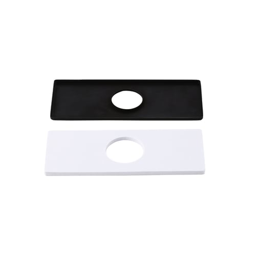 Square Escutcheon Plate Bathroom Vanity Basin Tap Hole Cover Deck Plate ...