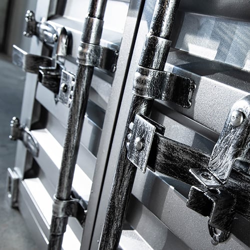 Industrial Cargo Container Style Shoe Storage Cabinet with Doors in ...