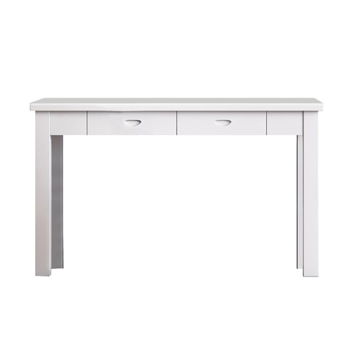 Modern White Rectangular Home Office Desk with Drawers Wooden Desk | Homary