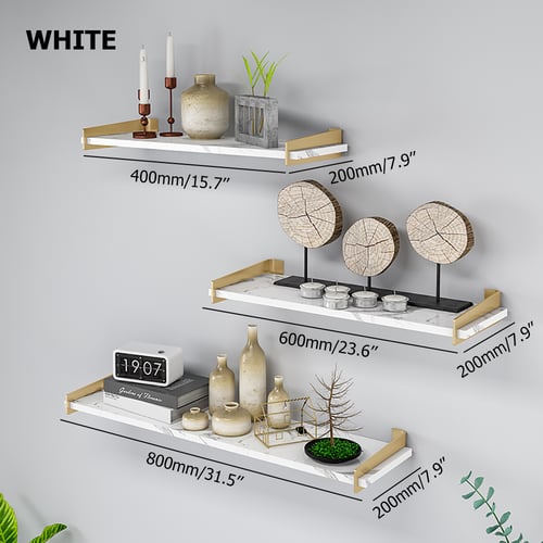 Modern Wall-Mounted Shelving Set of 3 | Homary AU