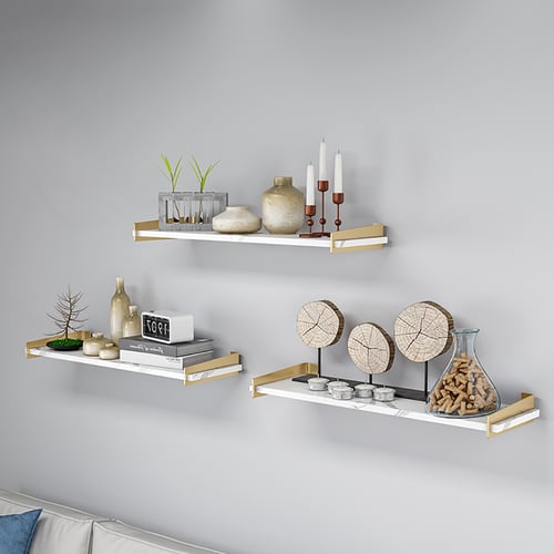 Modern Wall-Mounted Shelving Set of 3 | Homary UK
