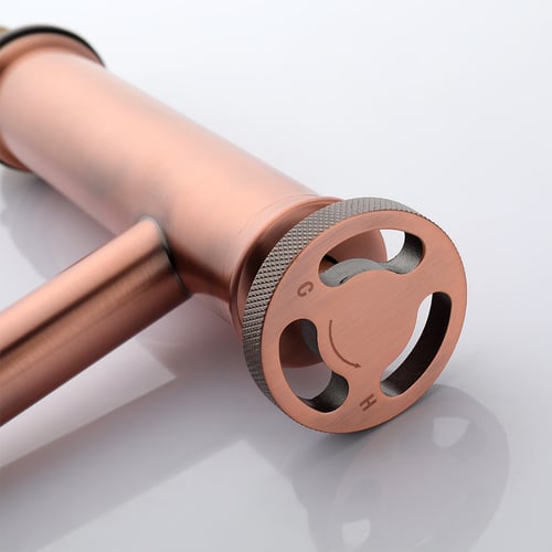 Ruth Industrial Pipe - Grifo monomando para lavabo, latón macizo ...