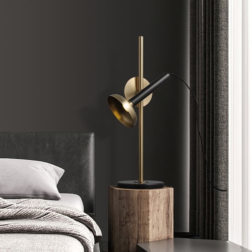 Postmodern Flashlight Shape Rotatable 350° Table Lamp Push-Button ...