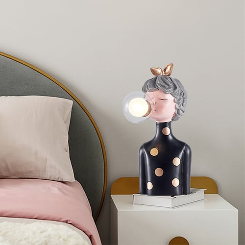 Creative Clear Table Lamp in Resin and Glass with Barbie Model | Homary