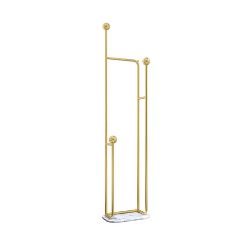 Marble Gold Clothing Rack with Hooks and Hanging | Homary
