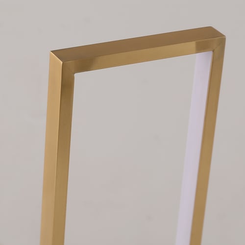 Modern Geometric Table lamp Gold Desk lamp with Square Base | Homary