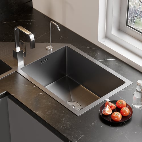 34" Modern Drop In Butterfly Corner Kitchen Sink Double Bowls Stainless ...
