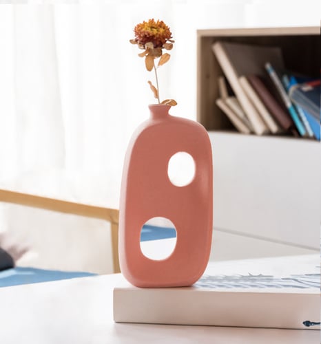 Modern Abstract Ceramic Table Flower Vase Handmade Home Decor Art in ...