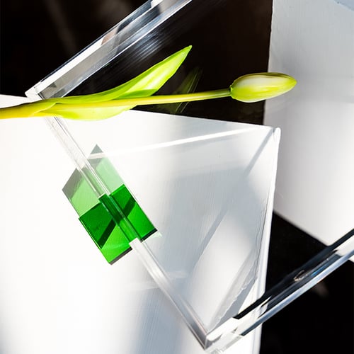 Modern Clear Acrylic Serving Tray Rectangle Decorative Tray with ...