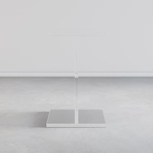 Square Clear Acrylic End Table Modern Side Table | Homary