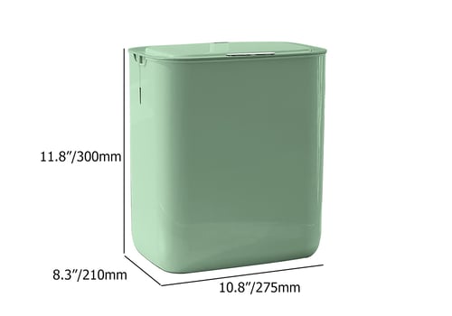 Rechteckiger Mülleimer mit berührungslosem Sensor für Badezimmer, mit ...