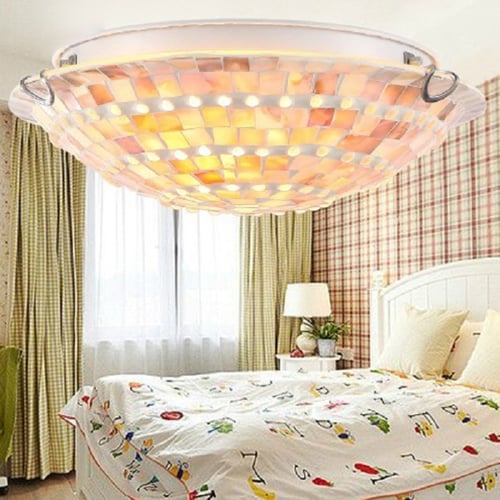Coastal 2-Light Dome Ceiling Light Metal Shell | Homary UK