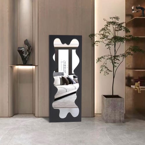 63" x 23.6" Oversized Modern Abstract Full Length Floor Mirror Decor ...